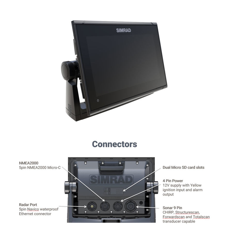 Картплоттер SIMRAD GO9,XSE ACTIVEIMAGING